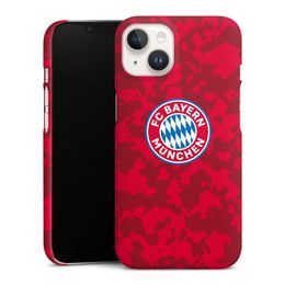 DeinDesign iPhone 14 Handy Premium Case Smartphone Handyh&uuml;lle Schutzh&uuml;lle matt Camouflage Fcb Fc Bayern M&uuml;nchen Premium Case