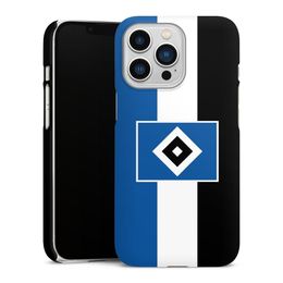 DeinDesign iPhone 13 Pro Handy Premium Case Smartphone Handyh&uuml;lle Schutzh&uuml;lle matt Stripes Hamburger Sv Hsv Premium Case