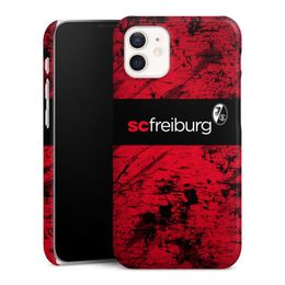 DeinDesign iPhone 12 mini Handy Premium Case Smartphone Handyh&uuml;lle Schutzh&uuml;lle gl&auml;nzend Official Licensed Product Sc Freiburg Logo Premium Case