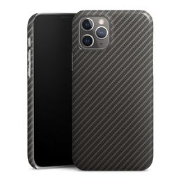 DeinDesign iPhone 12 Pro Handy Premium Case Smartphone Handyh&uuml;lle Schutzh&uuml;lle gl&auml;nzend Carbon Metallic Look Muster Premium Case