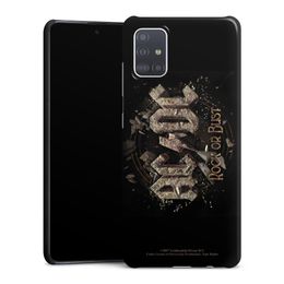 DeinDesign Galaxy A51 Handy Premium Case Smartphone Handyh&uuml;lle Schutzh&uuml;lle gl&auml;nzend Official Licensed Product Rock Or Bust Acdc Premium Case