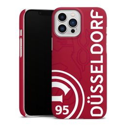 DeinDesign iPhone 13 Pro Max Handy Premium Case Smartphone Handyh&uuml;lle Schutzh&uuml;lle matt Lettering F95 Fortuna D&uuml;sseldorf Premium Case