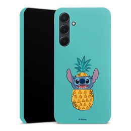 DeinDesign Galaxy A55 5G Handy Premium Case Smartphone Handyh&uuml;lle Schutzh&uuml;lle matt Disney Lilo & Stitch Pineapple Premium Case