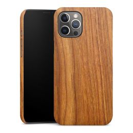DeinDesign iPhone 12 Pro Max Handy Premium Case Smartphone Handyh&uuml;lle Schutzh&uuml;lle matt Larch Wood Wooden Look Premium Case
