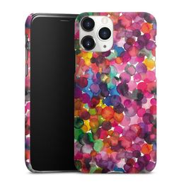 DeinDesign iPhone 11 Pro Handy Premium Case Smartphone Handyh&uuml;lle Schutzh&uuml;lle matt Water Colour Colourful Points Premium Case