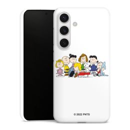 DeinDesign Galaxy S24 Handy Premium Case Smartphone Handyh&uuml;lle Schutzh&uuml;lle matt Peanuts Kindheit Merchandise Premium Case