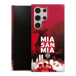 DeinDesign Galaxy S24 Ultra Handy Premium Case Smartphone Handyh&uuml;lle Schutzh&uuml;lle gl&auml;nzend Mia San Mia Fcb Fc Bayern M&uuml;nchen Premium Case