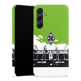 DeinDesign Galaxy A55 5G Handy Premium Case Smartphone Handyh&uuml;lle Schutzh&uuml;lle matt Merchandise Borussia M&ouml;nchengladbach Stadium Premium Case