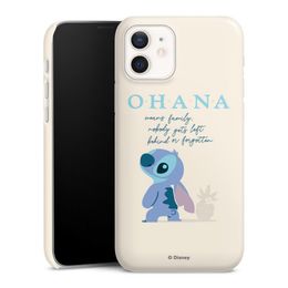 DeinDesign iPhone 12 Handy Premium Case Smartphone Handyh&uuml;lle Schutzh&uuml;lle gl&auml;nzend Disney Lilo & Stitch Official Licensed Product Premium Case