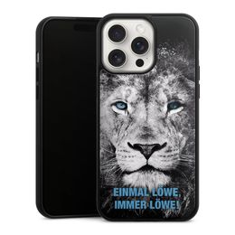 DeinDesign iPhone 15 Pro Max Handy Gallery Case Handyh&uuml;lle 9H Geh&auml;rtetes Glas R&uuml;ckseite H&uuml;lle Official Licensed Product Tsv 1860 M&uuml;nchen Lion Gallery Case