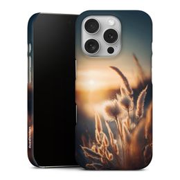 DeinDesign iPhone 16 Pro Handy Premium Case Smartphone Handyh&uuml;lle Schutzh&uuml;lle matt Sun Pampasgras Nature Premium Case