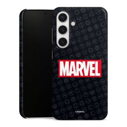 DeinDesign Galaxy S24 Handy Premium Case Smartphone Handyh&uuml;lle Schutzh&uuml;lle gl&auml;nzend Logo Marvel Comic Premium Case