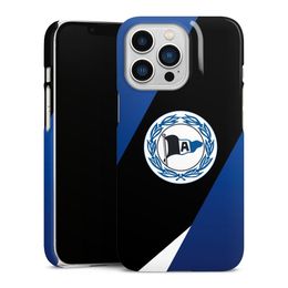 DeinDesign iPhone 13 Pro Handy Premium Case Smartphone Handyh&uuml;lle Schutzh&uuml;lle gl&auml;nzend Official Licensed Product Dsc Arminia Bielefeld Premium Case