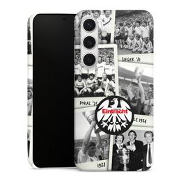 DeinDesign Galaxy S24 Handy Premium Case Smartphone Handyh&uuml;lle Schutzh&uuml;lle gl&auml;nzend Retro Official Licensed Product Eintracht Frankfurt Premium Case