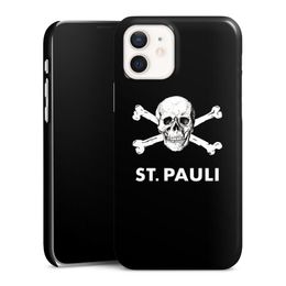 DeinDesign iPhone 12 Handy Premium Case Smartphone Handyh&uuml;lle Schutzh&uuml;lle gl&auml;nzend Totenkopf Official Licensed Product Fc St. Pauli Premium Case