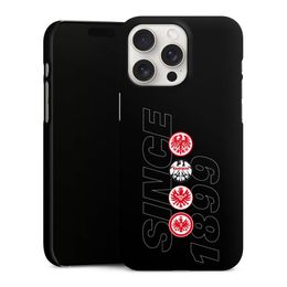 DeinDesign iPhone 15 Pro Max Handy Premium Case Smartphone Handyh&uuml;lle Schutzh&uuml;lle matt Eagle Logo Eintracht Frankfurt Premium Case