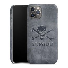 DeinDesign iPhone 12 Pro Handy Premium Case Smartphone Handyh&uuml;lle Schutzh&uuml;lle matt Logo Fc St. Pauli Concrete Premium Case