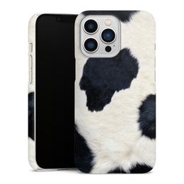 DeinDesign iPhone 13 Pro Handy Premium Case Smartphone Handyh&uuml;lle Schutzh&uuml;lle matt Animal Look Animal Print Cow Skin Premium Case