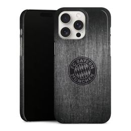 DeinDesign iPhone 15 Pro Max Handy Premium Case Smartphone Handyh&uuml;lle Schutzh&uuml;lle gl&auml;nzend Fcb Metallic Look Fc Bayern M&uuml;nchen Premium Case