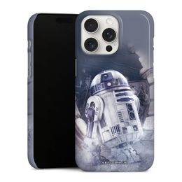 DeinDesign iPhone 15 Pro Max Handy Premium Case Smartphone Handyh&uuml;lle Schutzh&uuml;lle gl&auml;nzend Robot Merchandise Star Wars Premium Case