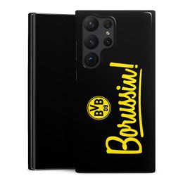 DeinDesign Galaxy S23 Ultra Handy Premium Case Smartphone Handyh&uuml;lle Schutzh&uuml;lle gl&auml;nzend Borussia Dortmund Bvb Soccer Premium Case