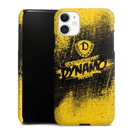 DeinDesign iPhone 11 Handy Premium Case Smartphone Handyh&uuml;lle Schutzh&uuml;lle gl&auml;nzend Official Licensed Product Sg Dynamo Dresden Logo Premium Case