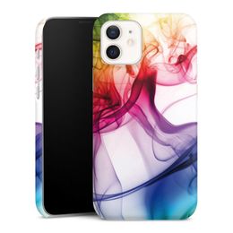 DeinDesign iPhone 12 Handy Premium Case Smartphone Handyh&uuml;lle Schutzh&uuml;lle gl&auml;nzend Rainbow Colour Water Premium Case
