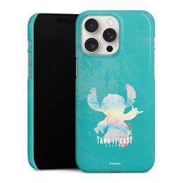 DeinDesign iPhone 15 Pro Max Handy Premium Case Smartphone Handyh&uuml;lle Schutzh&uuml;lle gl&auml;nzend Lilo & Stitch Official Licensed Product Disney Premium Case
