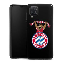 DeinDesign Galaxy A12 Handy Silikon H&uuml;lle Case schwarz Handyh&uuml;lle Fc Bayern M&uuml;nchen Official Licensed Product Bernie