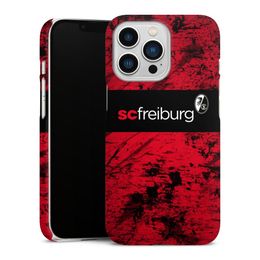 DeinDesign iPhone 13 Pro Handy Premium Case Smartphone Handyh&uuml;lle Schutzh&uuml;lle matt Official Licensed Product Sc Freiburg Logo Premium Case