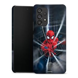 DeinDesign Galaxy A53 5G Handy Premium Case Smartphone Handyh&uuml;lle Schutzh&uuml;lle matt Spiderman Marvel Kinofilm Premium Case
