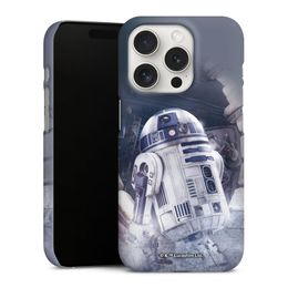 DeinDesign iPhone 15 Pro Handy Premium Case Smartphone Handyh&uuml;lle Schutzh&uuml;lle matt Robot Merchandise Star Wars Premium Case