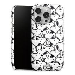 DeinDesign iPhone 16 Pro Handy Premium Case Smartphone Handyh&uuml;lle Schutzh&uuml;lle matt Peanuts Snoopy Muster Premium Case
