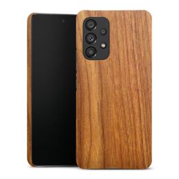 DeinDesign Galaxy A53 5G Handy Premium Case Smartphone Handyh&uuml;lle Schutzh&uuml;lle matt Larch Wooden Look Wood Premium Case