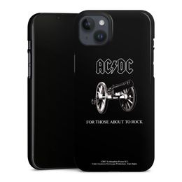 DeinDesign iPhone 14 Plus Handy Premium Case Smartphone Handyh&uuml;lle Schutzh&uuml;lle gl&auml;nzend Music Acdc Merchandise Premium Case