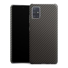 DeinDesign Galaxy A51 Handy Premium Case Smartphone Handyh&uuml;lle Schutzh&uuml;lle gl&auml;nzend Carbon Metallic Look Muster Premium Case