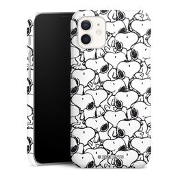 DeinDesign iPhone 12 mini Handy Premium Case Smartphone Handyh&uuml;lle Schutzh&uuml;lle gl&auml;nzend Peanuts Snoopy Muster Premium Case