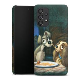 DeinDesign Galaxy A53 5G Handy Premium Case Smartphone Handyh&uuml;lle Schutzh&uuml;lle gl&auml;nzend Official Licensed Product Lady And The Tramp Disney Premium Case
