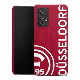 DeinDesign Galaxy A53 5G Handy Premium Case Smartphone Handyh&uuml;lle Schutzh&uuml;lle matt Lettering F95 Fortuna D&uuml;sseldorf Premium Case