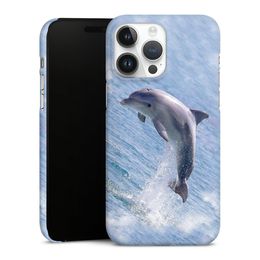 DeinDesign iPhone 14 Pro Max Handy Premium Case Smartphone Handyh&uuml;lle Schutzh&uuml;lle matt Wale Ocean Dolphin Premium Case