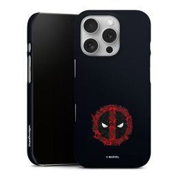 DeinDesign iPhone 16 Pro Handy Premium Case Smartphone Handyh&uuml;lle Schutzh&uuml;lle matt Logo Marvel Deadpool Premium Case