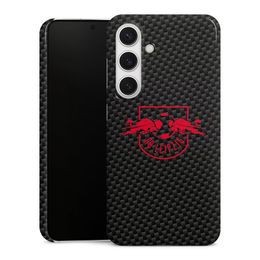 DeinDesign Galaxy S24 Handy Premium Case Smartphone Handyh&uuml;lle Schutzh&uuml;lle gl&auml;nzend Rb Leipzig Official Licensed Product Carbon Premium Case