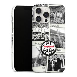 DeinDesign iPhone 15 Pro Max Handy Premium Case Smartphone Handyh&uuml;lle Schutzh&uuml;lle gl&auml;nzend Retro Official Licensed Product Eintracht Frankfurt Premium Case