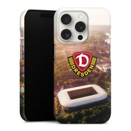 DeinDesign iPhone 15 Pro Handy Premium Case Smartphone Handyh&uuml;lle Schutzh&uuml;lle matt Sgd Sg Dynamo Dresden Stadium Premium Case