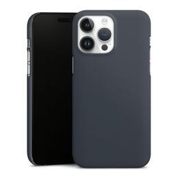 DeinDesign iPhone 14 Pro Max Handy Premium Case Smartphone Handyh&uuml;lle Schutzh&uuml;lle matt Anthracite Grey Unicoloured Premium Case