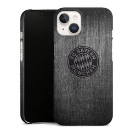 DeinDesign iPhone 14 Handy Premium Case Smartphone Handyh&uuml;lle Schutzh&uuml;lle matt Fcb Metallic Look Fc Bayern M&uuml;nchen Premium Case