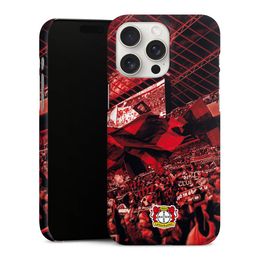 DeinDesign iPhone 15 Pro Max Handy Premium Case Smartphone Handyh&uuml;lle Schutzh&uuml;lle matt Merchandise Official Licensed Product Bayer 04 Leverkusen Premium Case