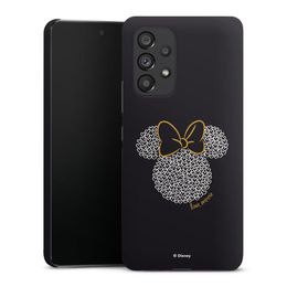 DeinDesign Galaxy A53 5G Handy Premium Case Smartphone Handyh&uuml;lle Schutzh&uuml;lle gl&auml;nzend Minnie Mouse Muster Disney Premium Case