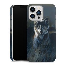 DeinDesign iPhone 13 Pro Handy Premium Case Smartphone Handyh&uuml;lle Schutzh&uuml;lle matt Wolf Painting Nature Premium Case