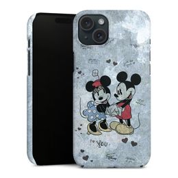 DeinDesign iPhone 15 Plus Handy Premium Case Smartphone Handyh&uuml;lle Schutzh&uuml;lle gl&auml;nzend Vintage Disney Premium Case